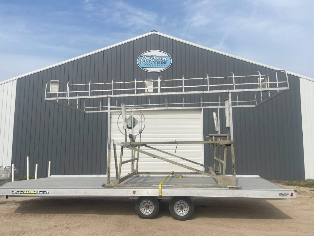 Porta-Dock Cantilever boat Lift (#1711) - Carlson Dock & Barge